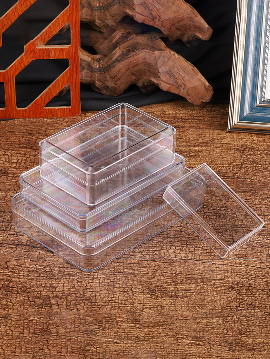 Pure Color Rectangular Transparent Box Food PS Hard Plastic Ferrero ...