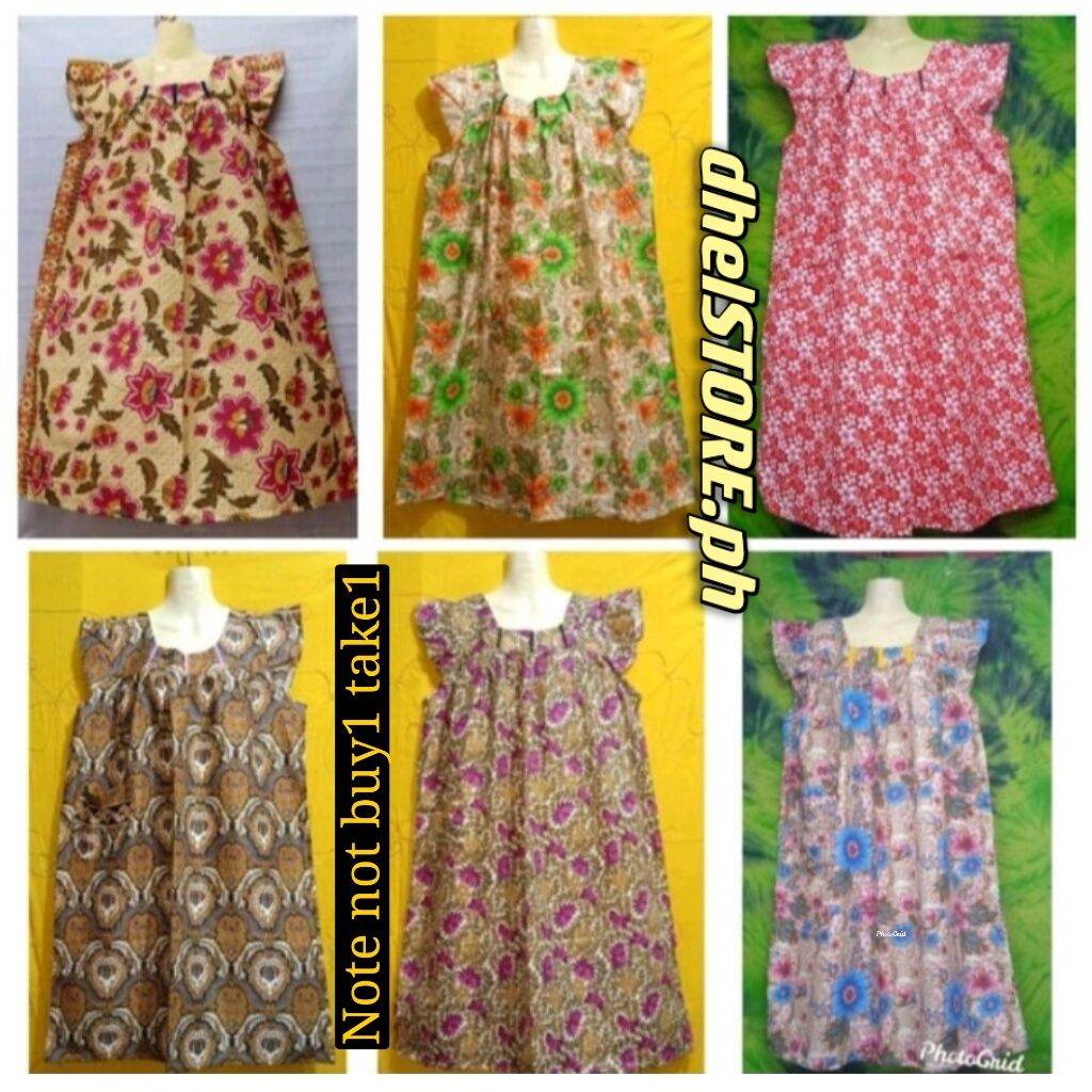 FLORAL DUSTER CHINESE COTTON BATIK /FLORAL PRINT, PAMBAHAY/PANTULOG ...