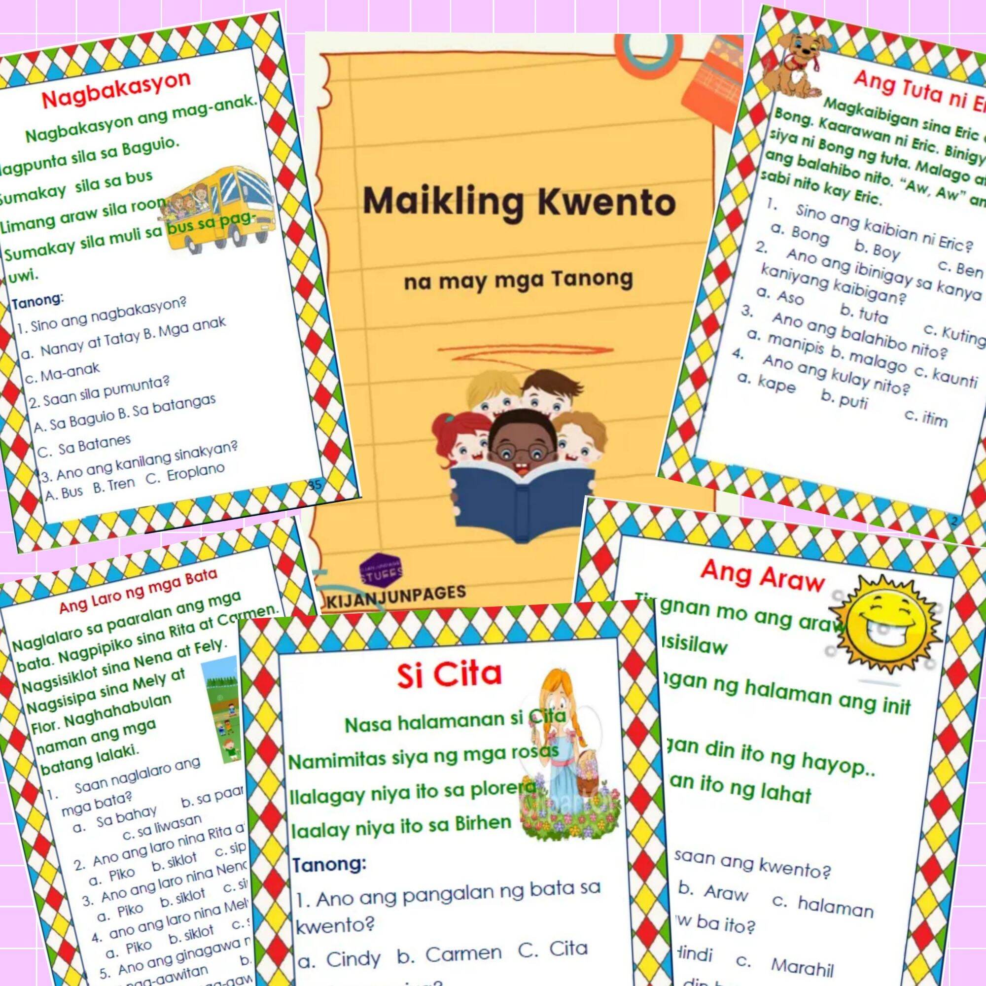 Maikling Kwento na may mga Tanong 38pages A4 size | Lazada PH