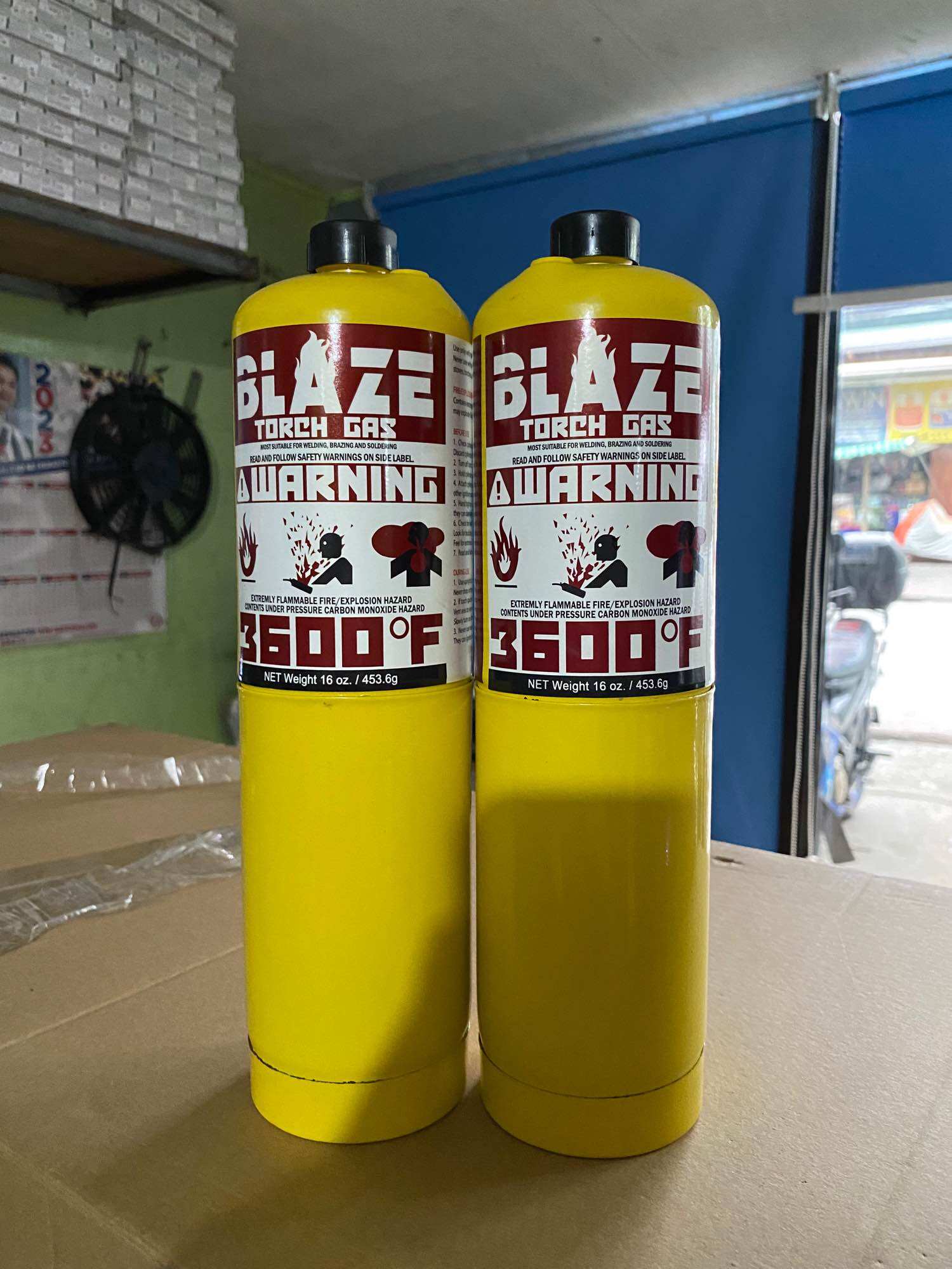 BLAZE TORCH GAS MAPP GAS )453.6g) | Lazada PH