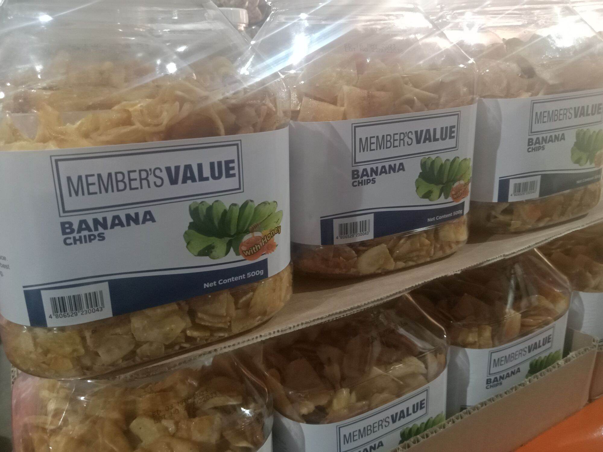 MEMBERS VALUE BANANA CHIPS WITH HONEY 500GRMS (PHP) | Lazada PH