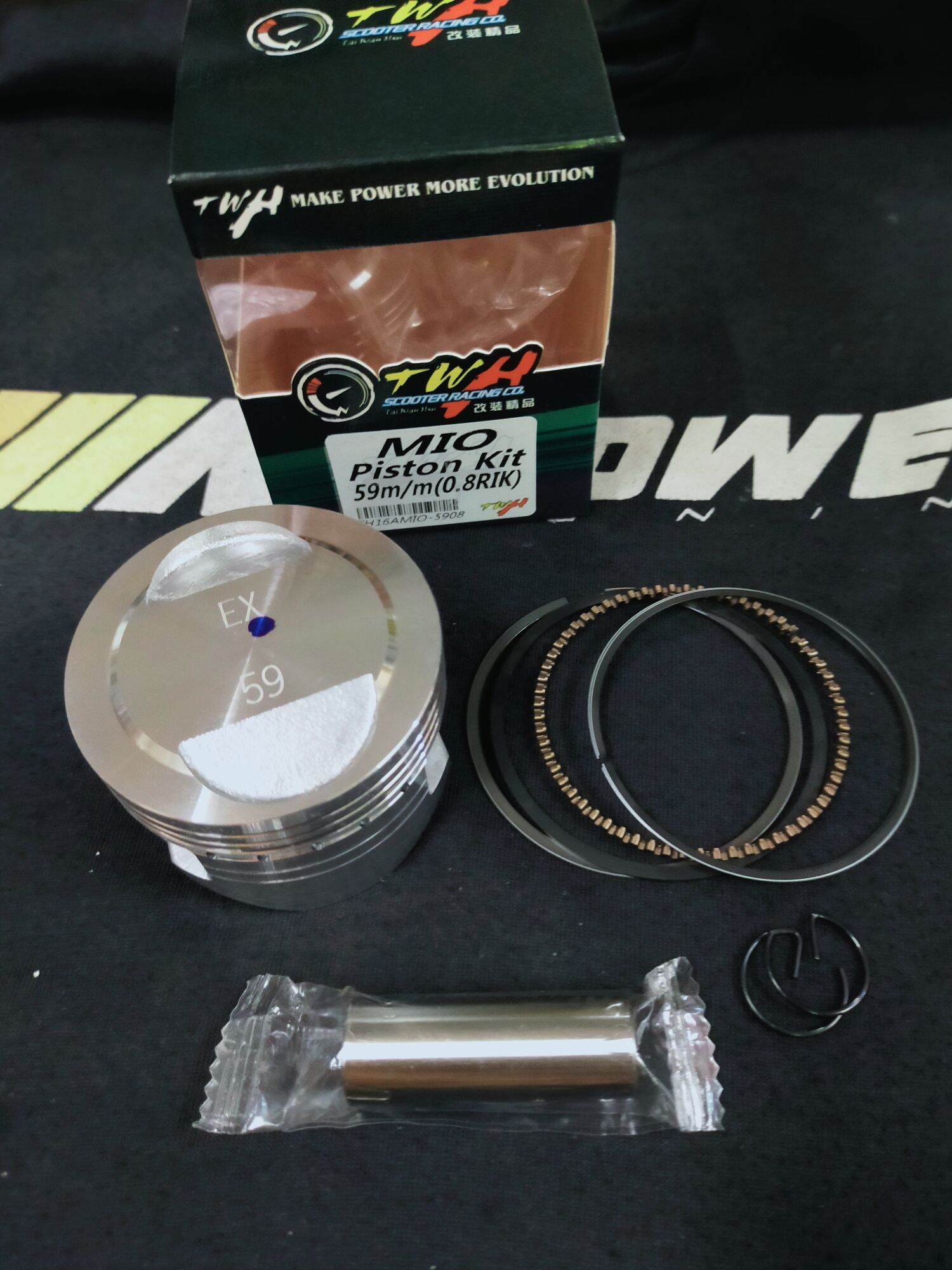 TWH Piston Kit 59mm (0.8RIK) For Yamaha Mio sporty