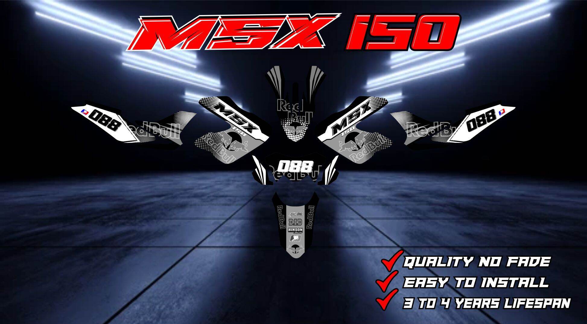 Motorstar msx 150 decal stickers | Lazada PH