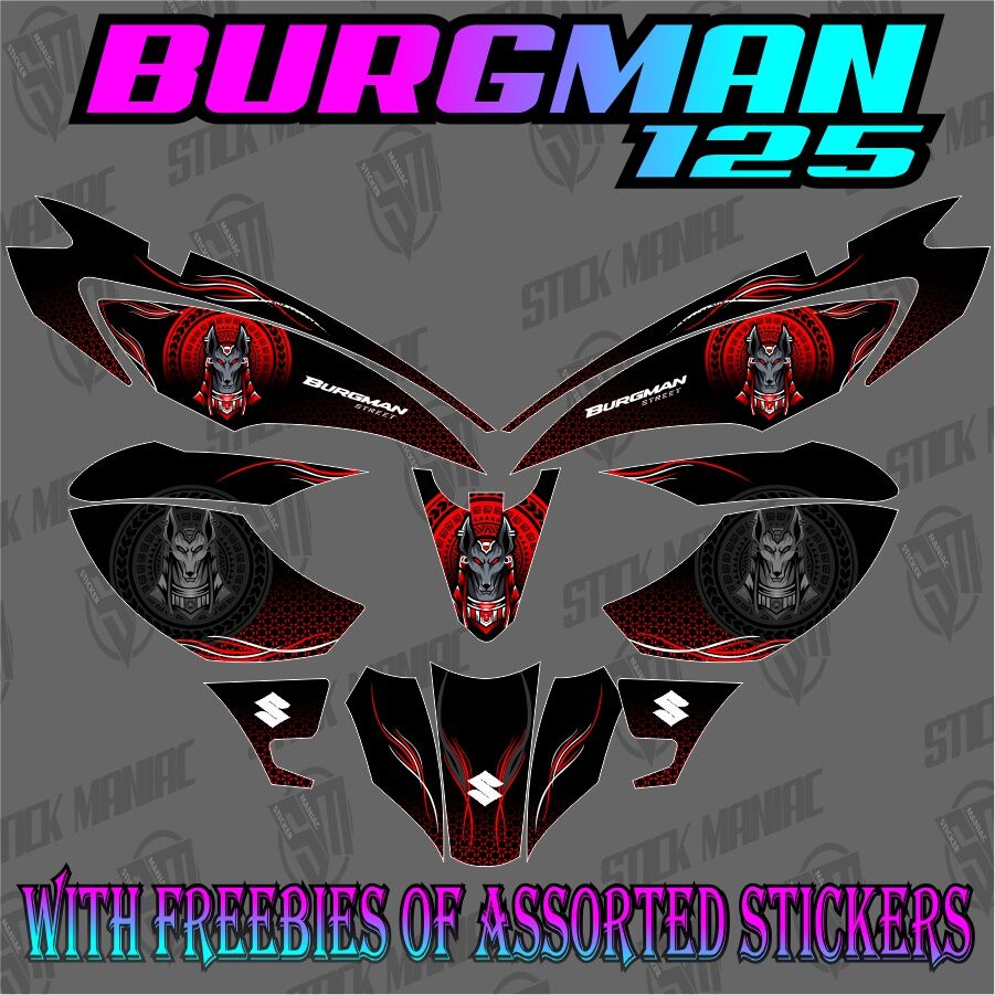 Suzuki Burgman 125 decals sticker, Laminated | Lazada PH