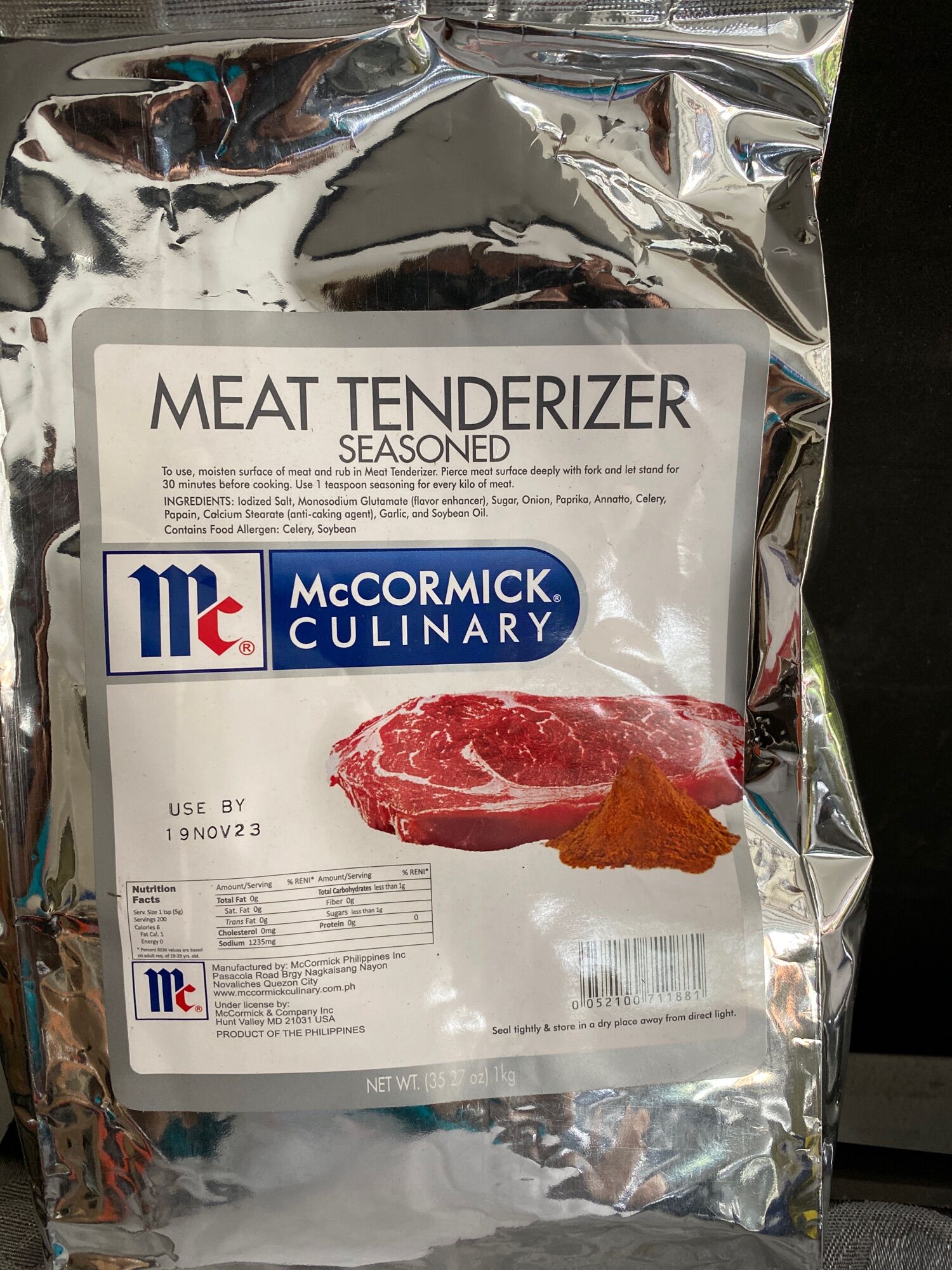 McCormick MEAT TENDERIZER SEASONED 1kg Foil Pack | Lazada PH
