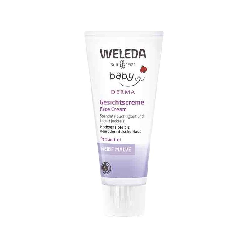 Weleda White Mallow Baby Sensitive Care Face Cream 50ml For Newborns ...