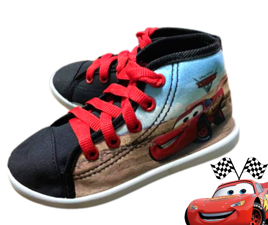 NEW Mcqueen Cars Boys Shoes, Hi cut Shoes for kids 2 to 7 yrs old