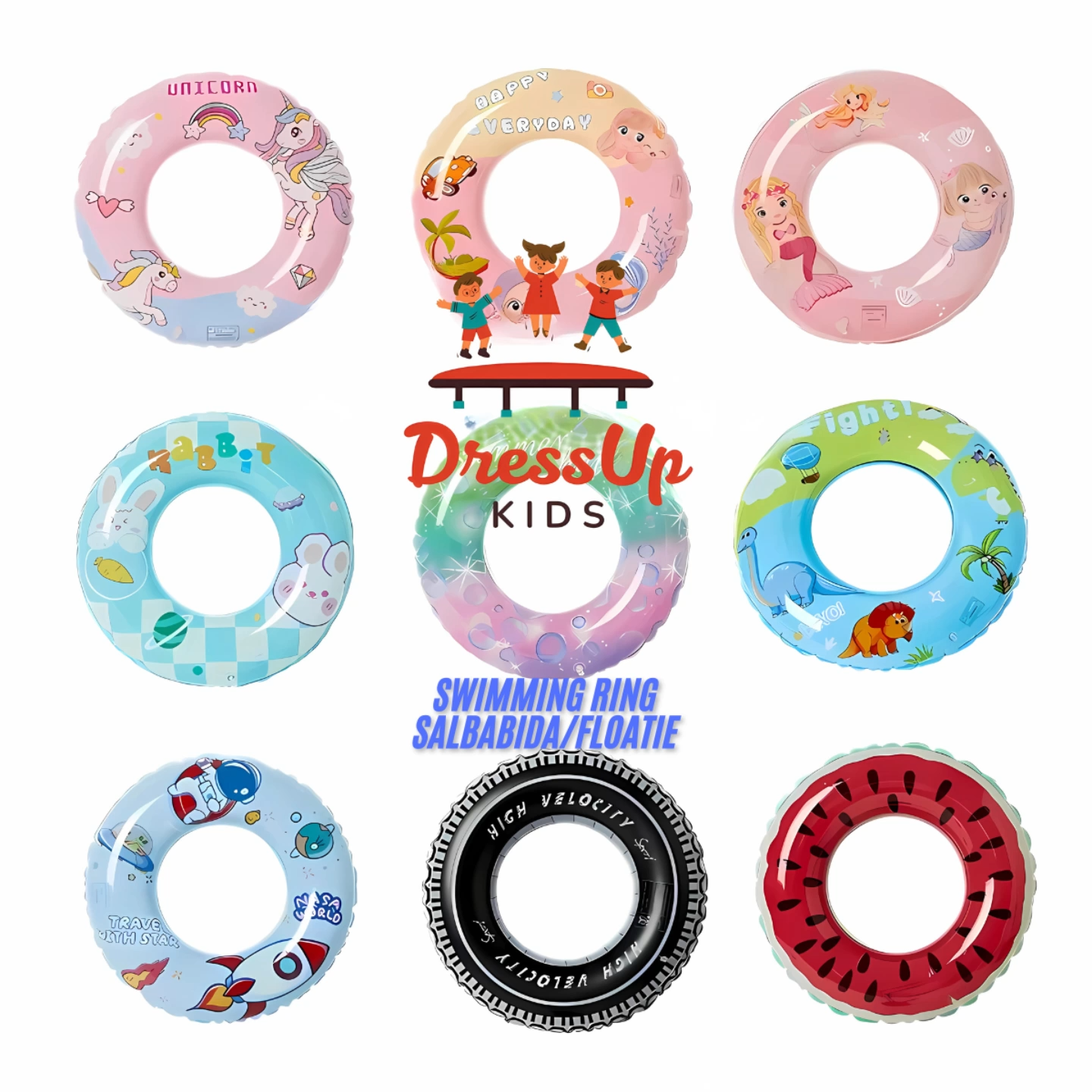 Trendy Kids Swimming Ring Salbabida Safe & Secure Comfortable Floatie ...