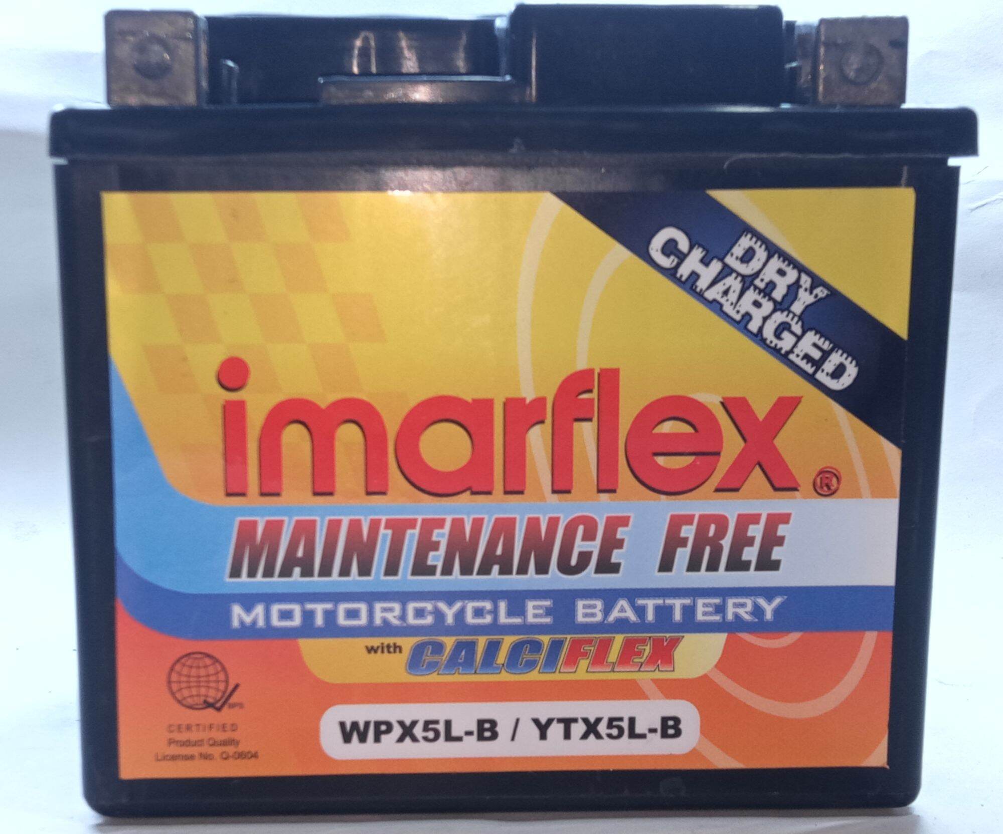 battery WPX5L-B (IMARFLEX) Maintenance Free | Lazada PH