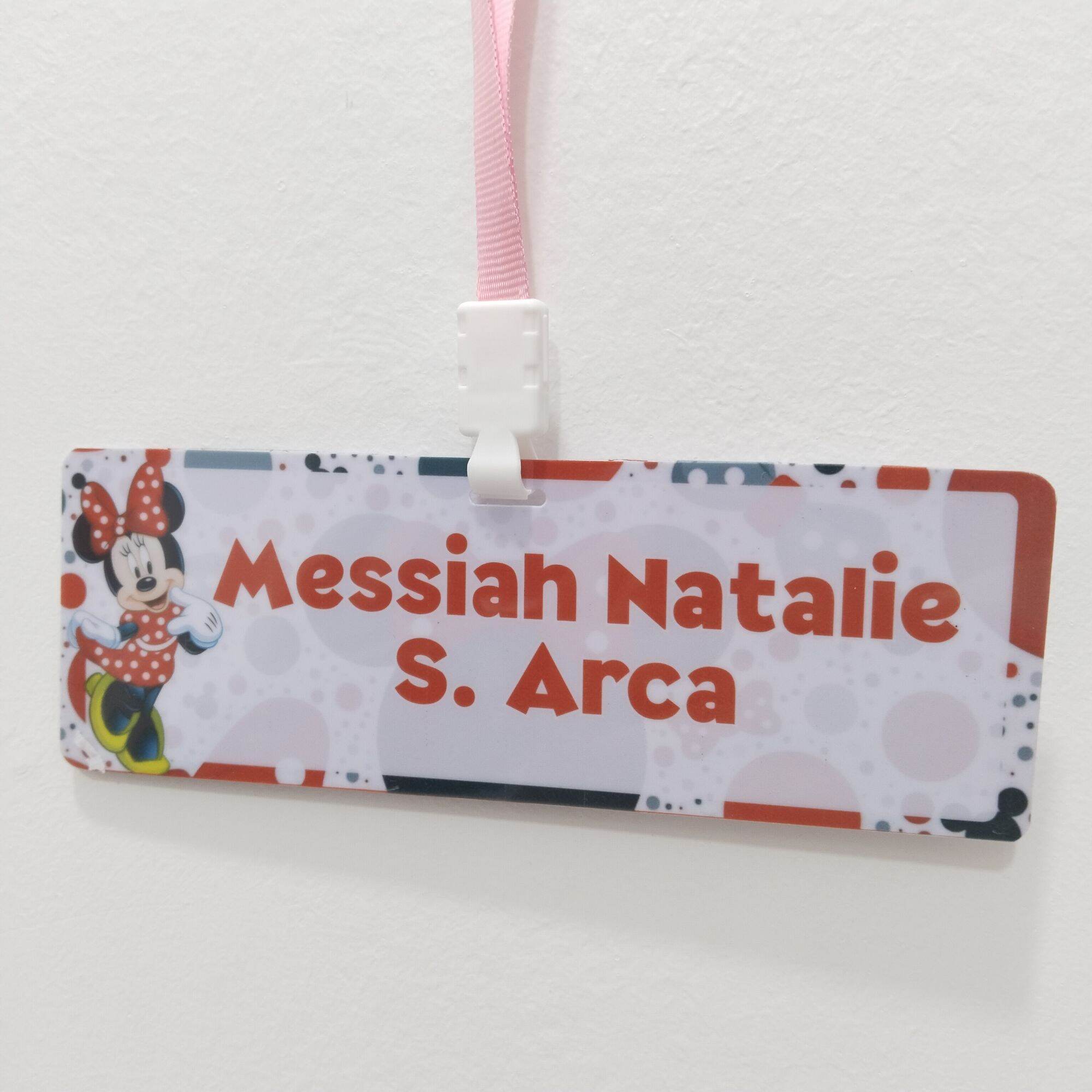 PVC TYPE Name Plate 2x6 inches with Lanyard | Lazada PH