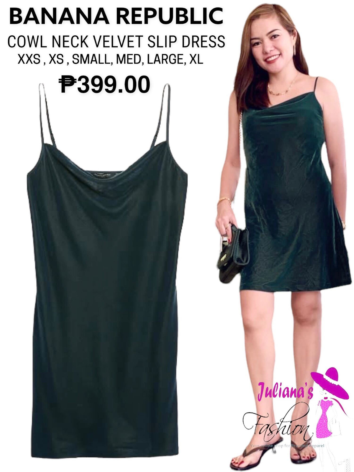 BA•NA•NA•RE•PUB•LIC•COWL NECK VELVET SLIP DRESS | Lazada PH