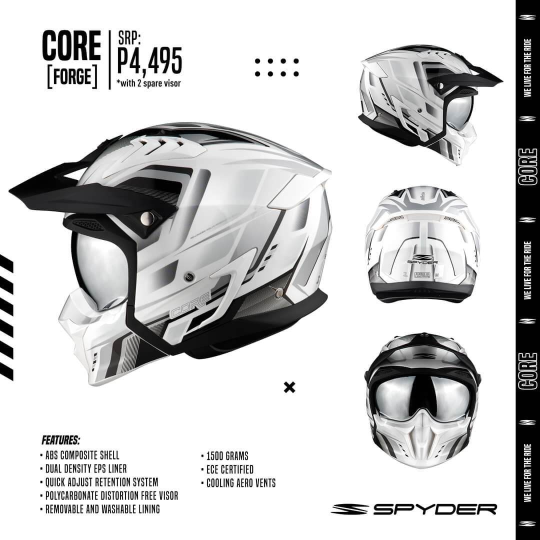 SPYDER CORE FORGE SERIES 4 DUAL SPORTS HELMET | Lazada PH
