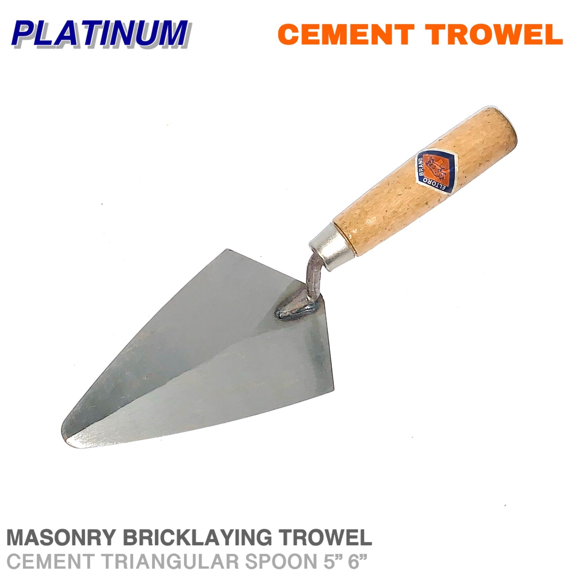 Masonry Bricklaying Triangular Trowel | 3x5 4x6 Cement Spoon | Kutsara ...