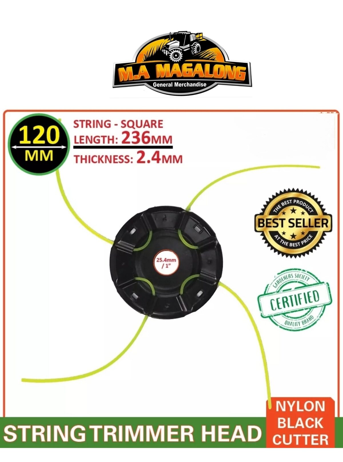 BBA NYLON/ STRING TRIMMER/ BLACK CUTTER HEAD FOR GRASS CUTTER / BRUSH ...