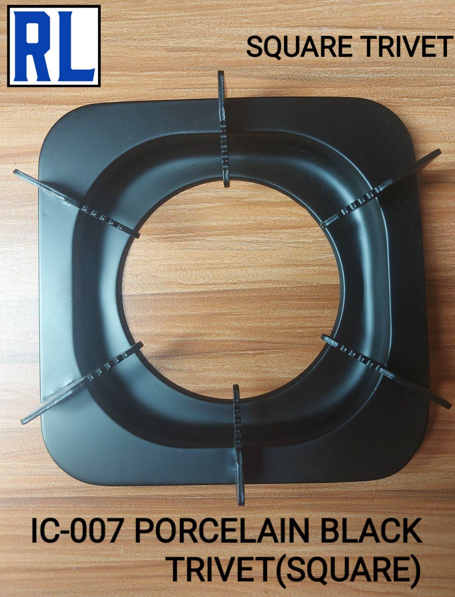 IC-007 PORCELAIN BLACK TRIVET (SQUARE) | Lazada PH