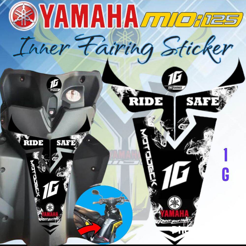 mio i 125 Inner Fairing Sticker New Edition / Mio i 125 Accessories ...