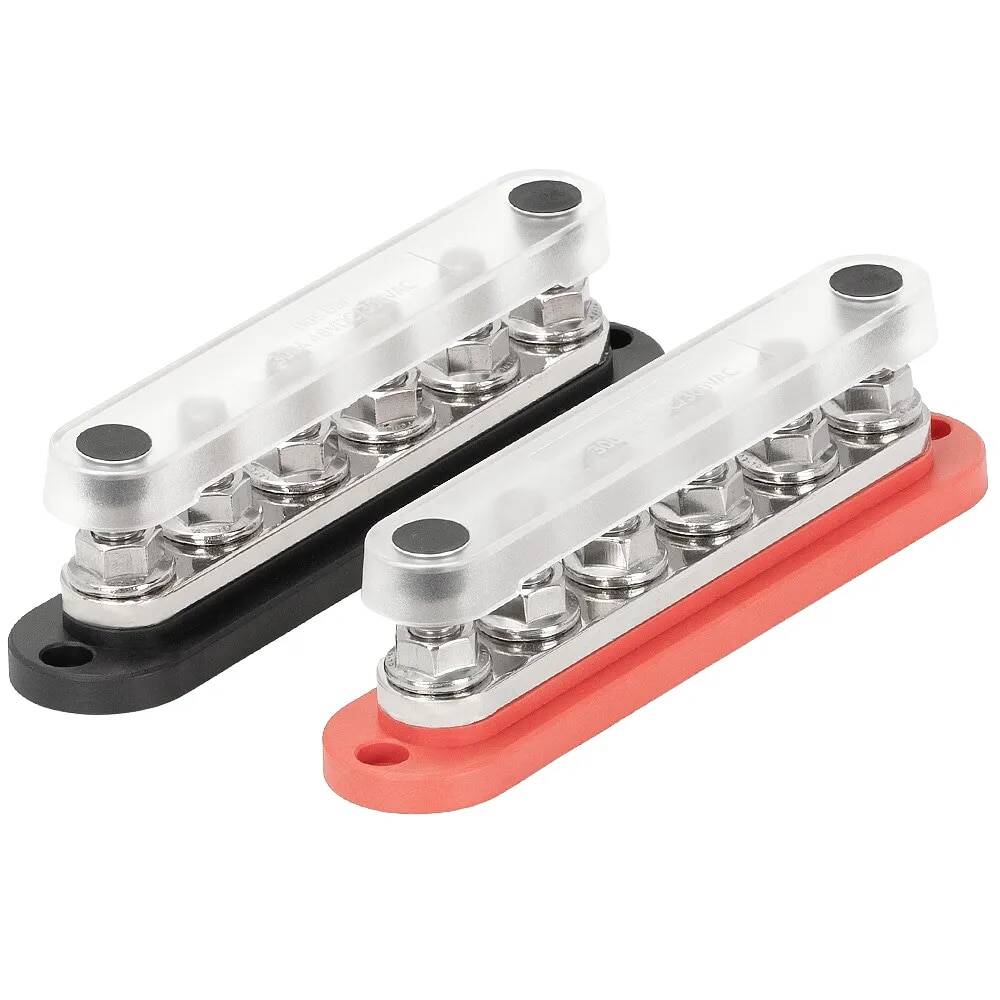 DaierTek 300A Negative Bus Bar 12V Distribution Block 6 x 3/8 DaierTek 300A Negative Bus Bar 12V Distribution Block 6 x 3/8