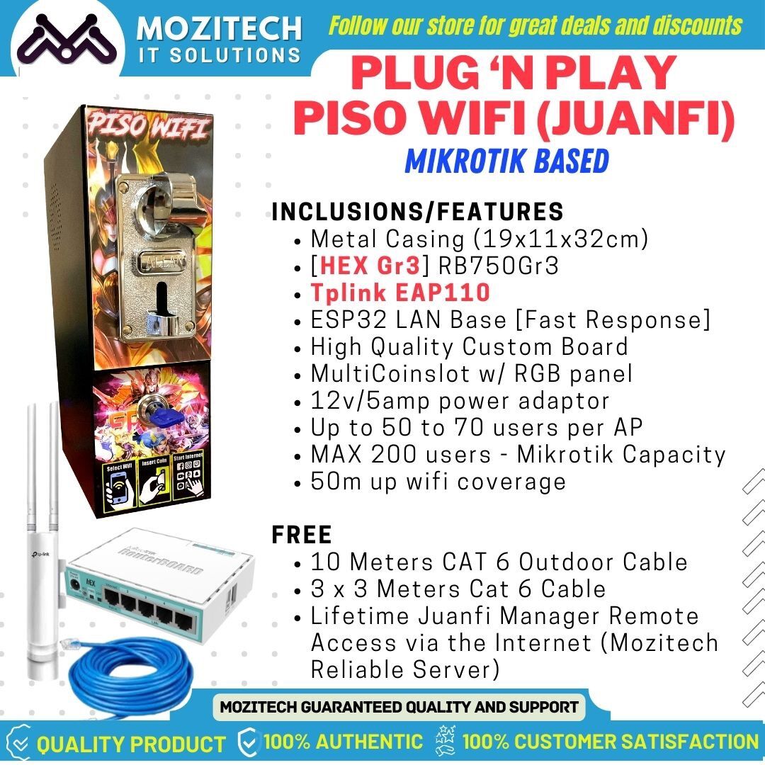 Piso WiFi Vendo - Mikrotik Based | Lazada PH