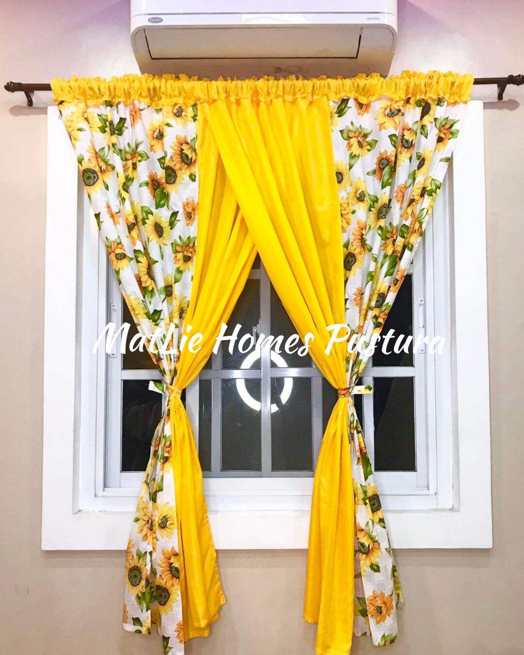 Sun Flower Yellow Curtains for Door and Window | Lazada PH