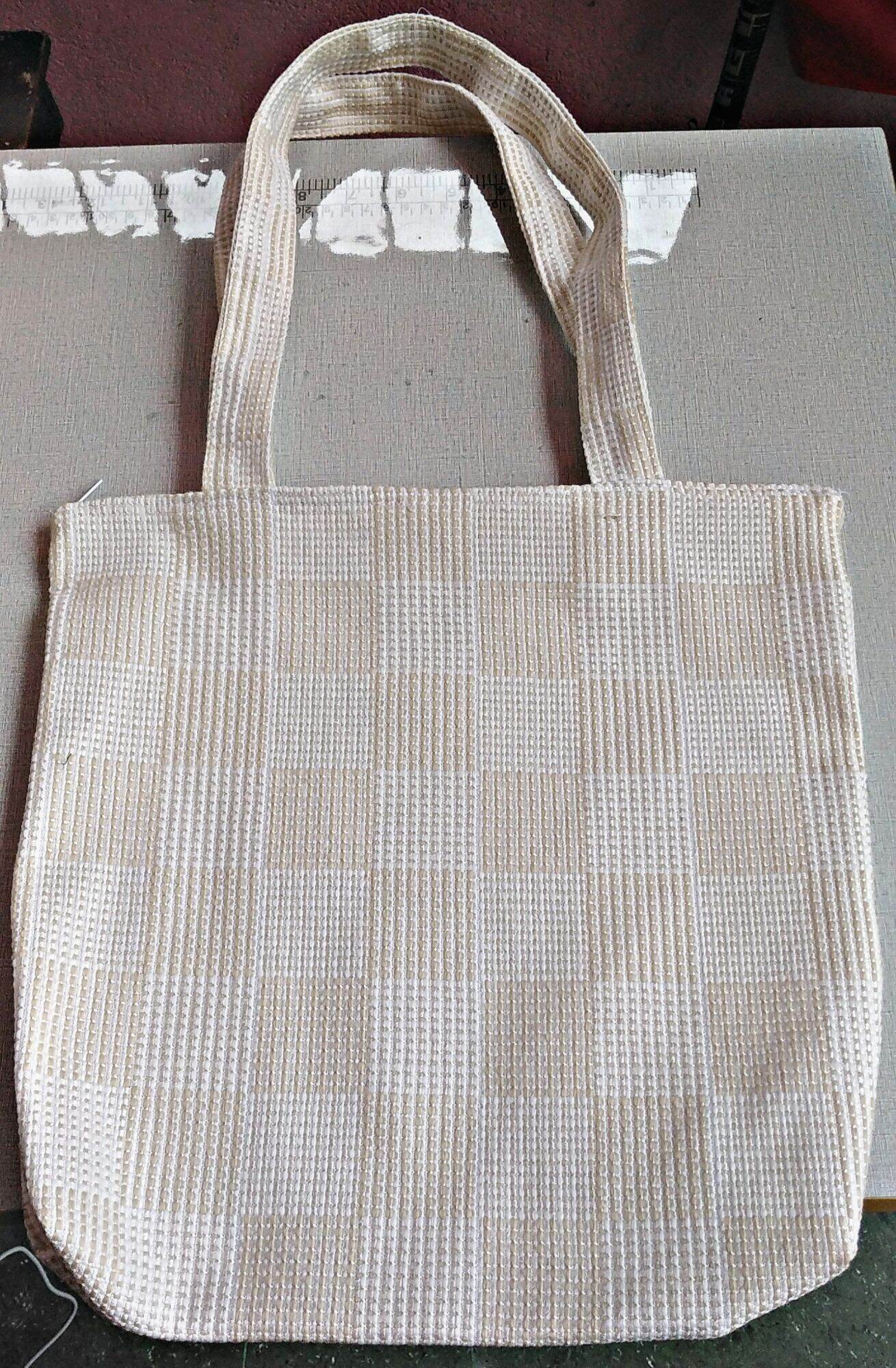 TOTE BAG WITH ZIPPER AND POCKET INSIDE(14X14 INCHES) | Lazada PH