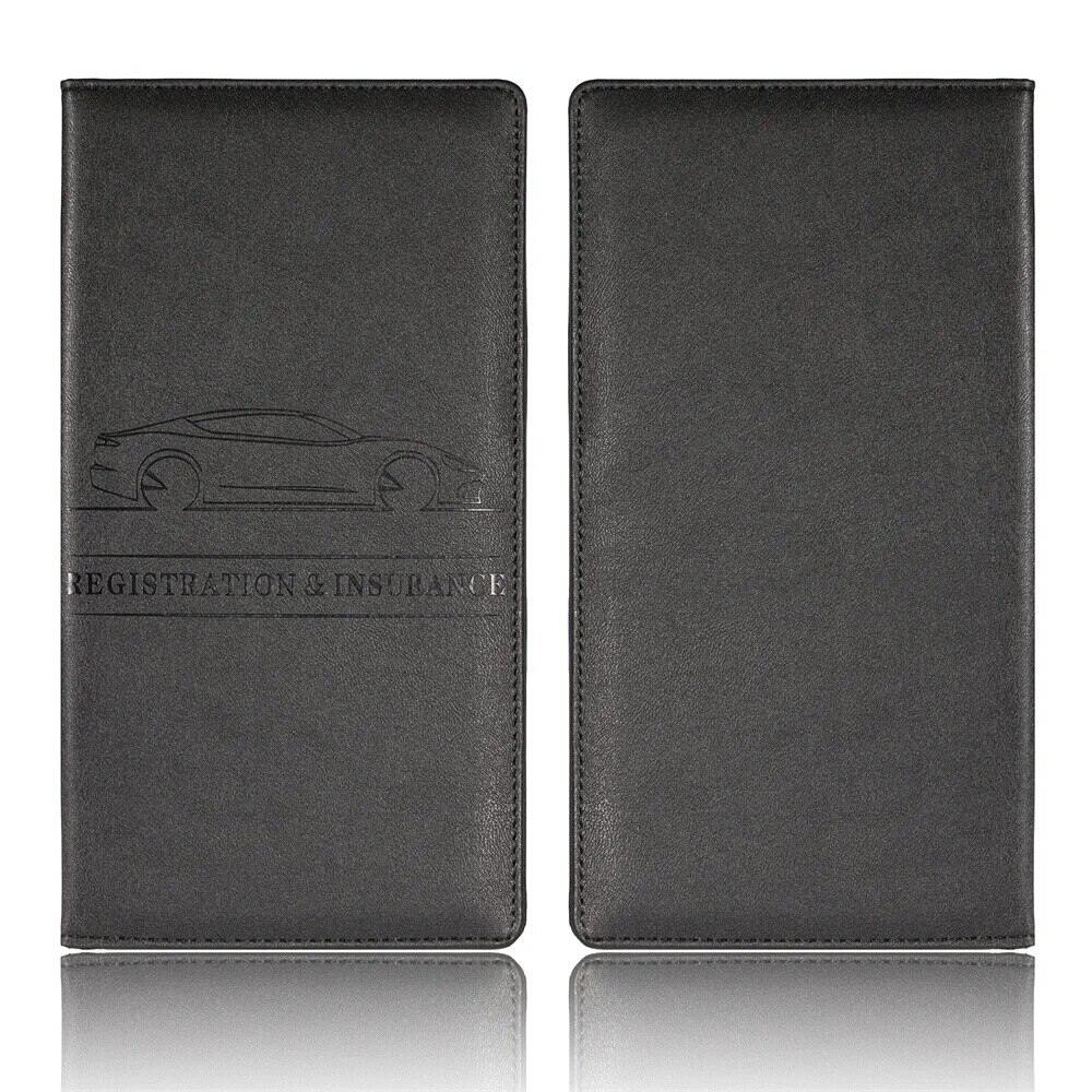 Wallet Men Passport Pu Covers Leather Black Auto Driver License Case ...