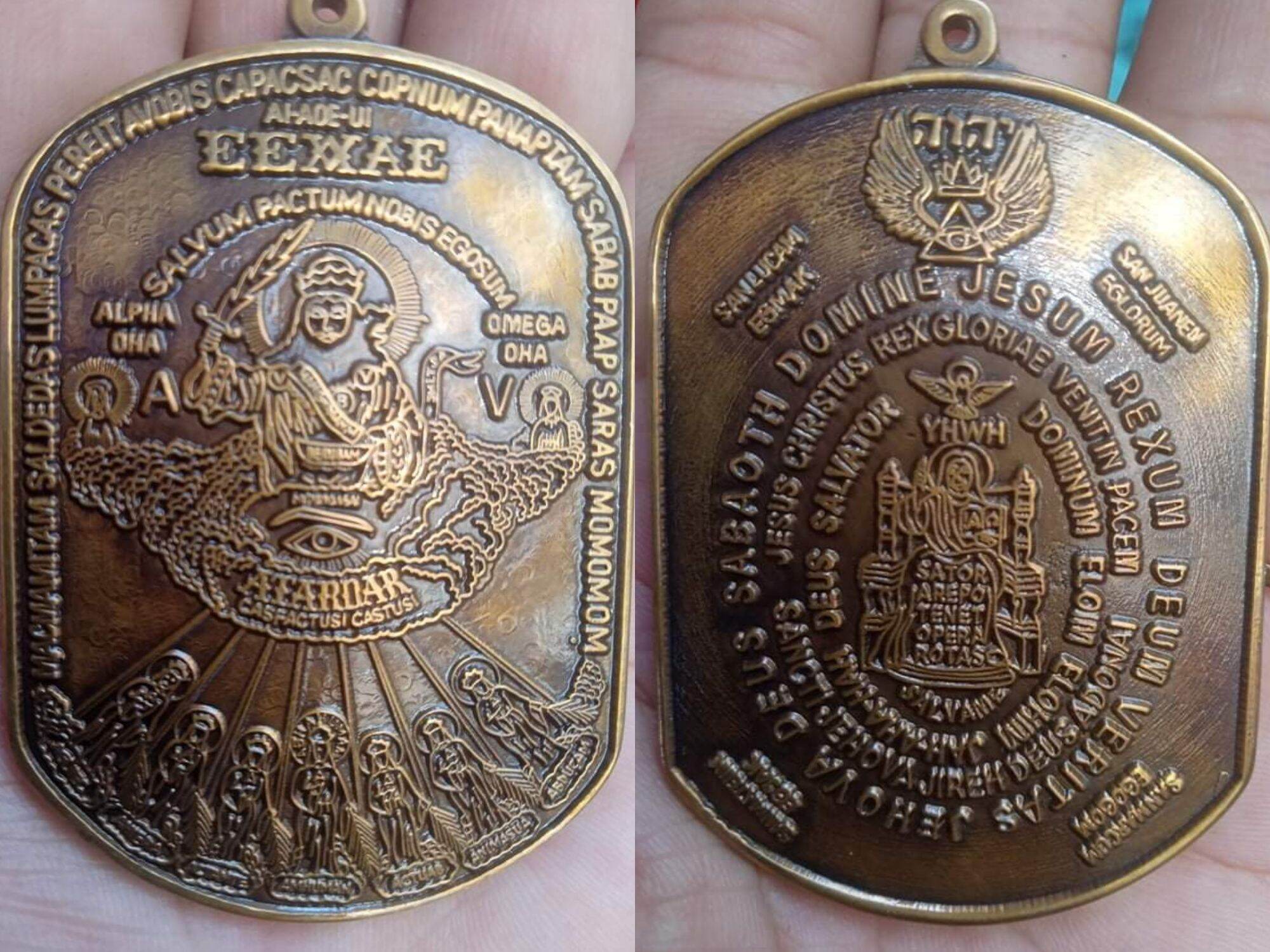 Atardar Engraved Medal with Orasyon (For protection) | Lazada PH