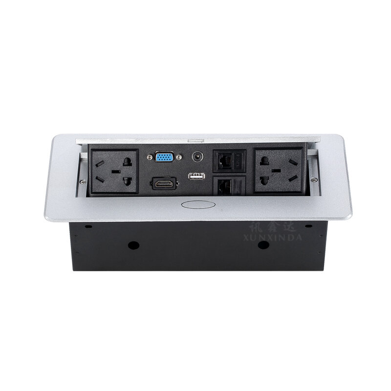 Embedded Socket Office Table Conference Table Multimedia Power Press ...