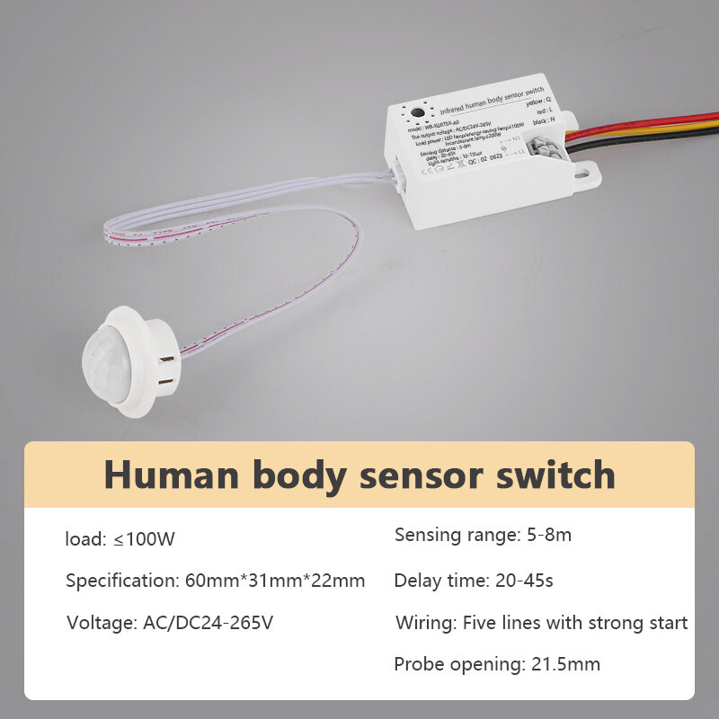 Switch Radar Induction Switch Sound Light Control Sensor Corridor Delay ...