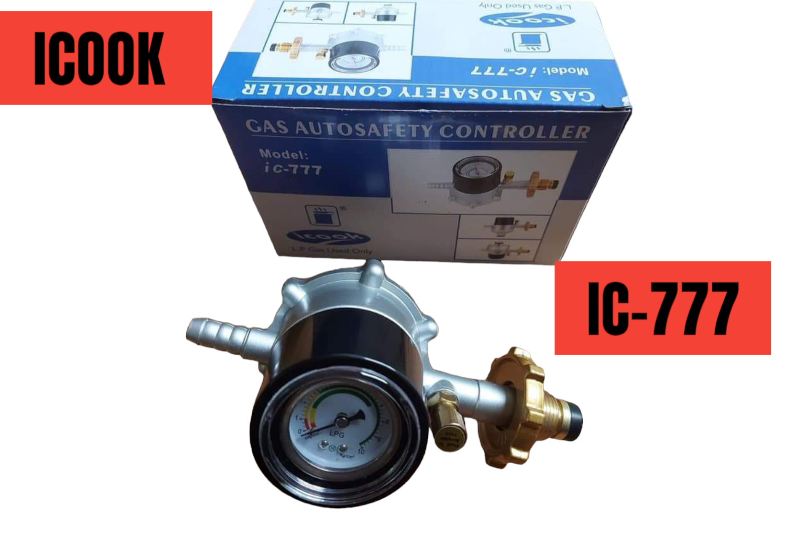 LPG GAS REGULATOR WITH GAUGE AUTO SAFETY CONTROLLER LPG REGULATOR WITH ...