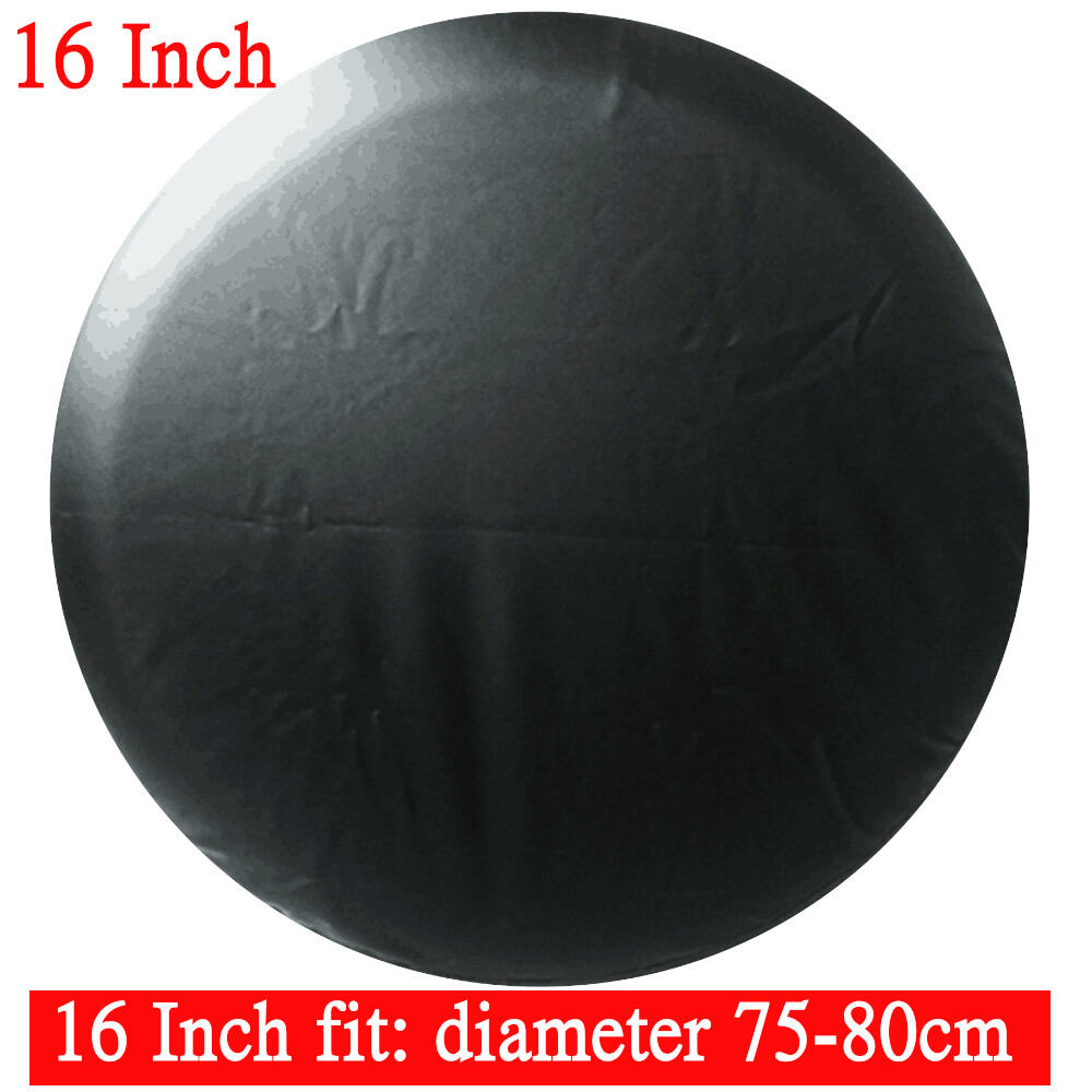 14" 15" 16" 17" Inch Pure Black White PVC PU Spare Tire Tyre Wheel ...