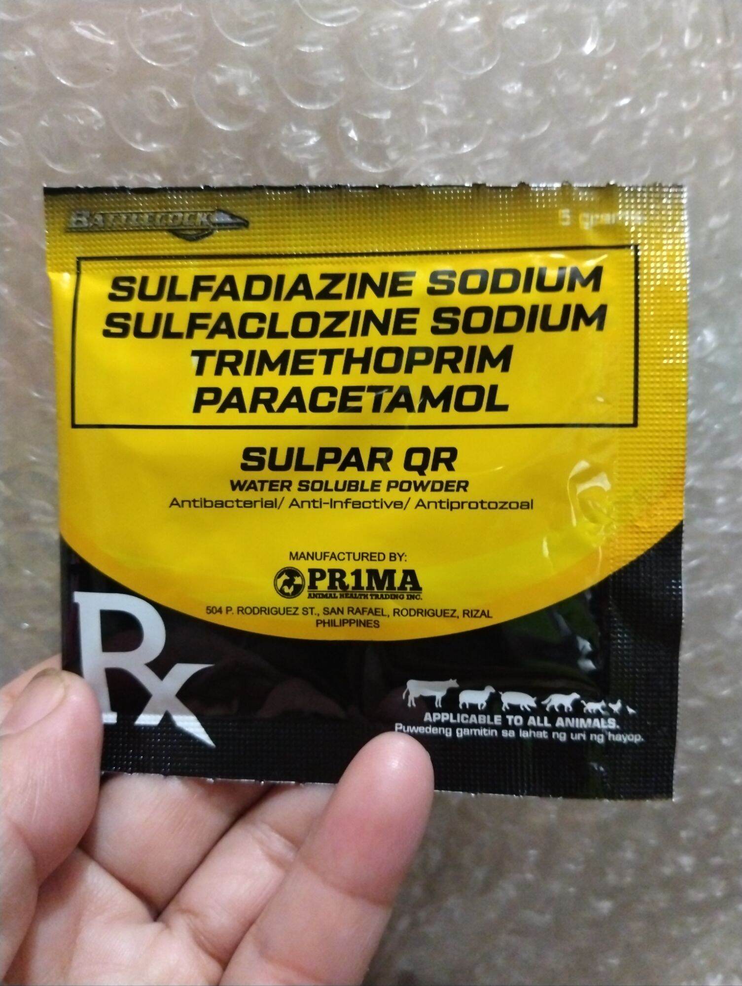 SULPAR QR Powder for all animals 5g. | Lazada PH