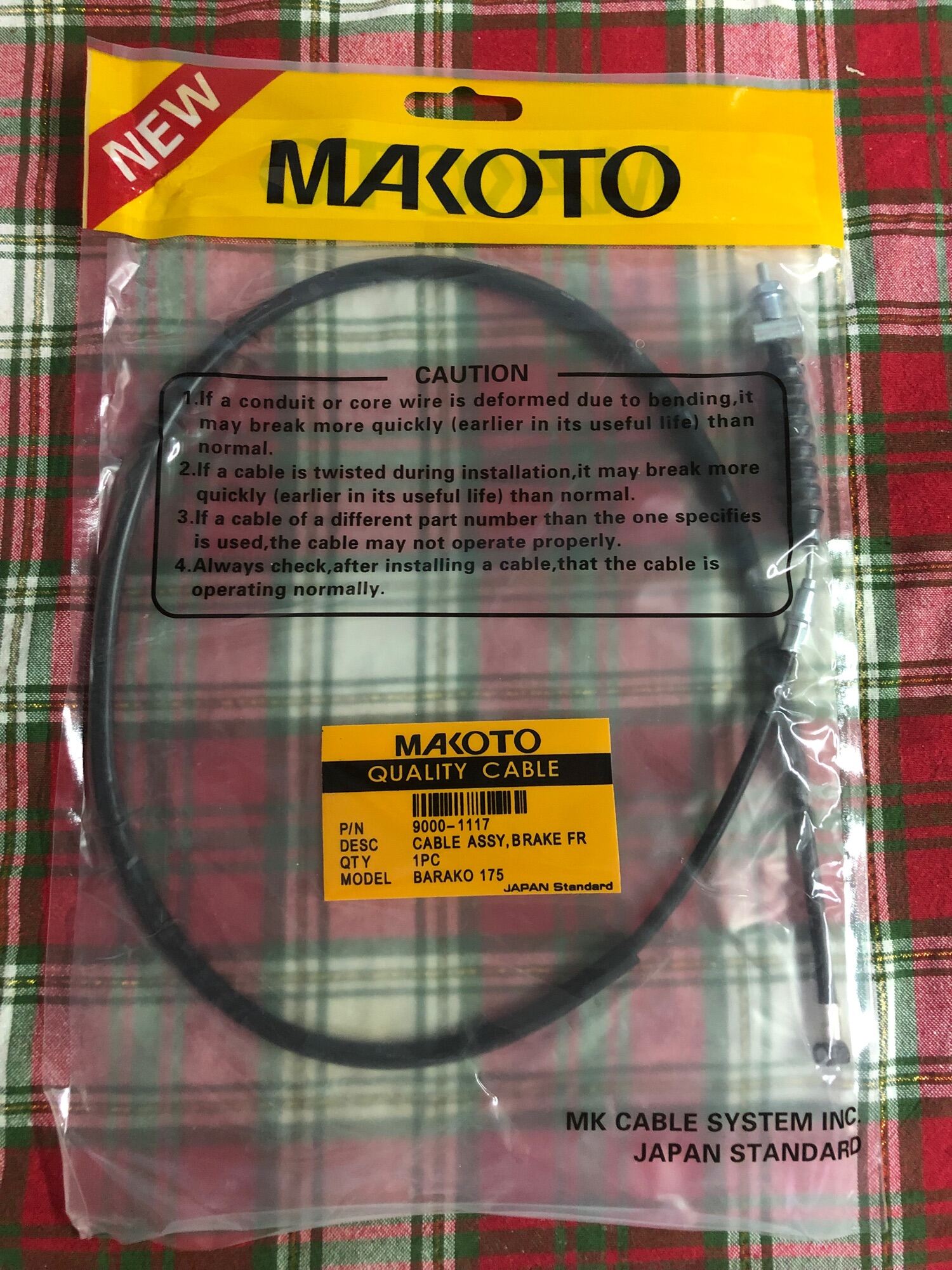 Barako 175 Brake Cable Front | Lazada PH