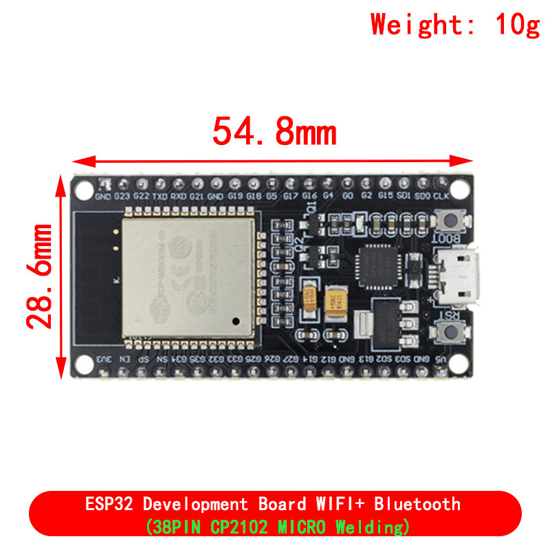 ESP32 Development Board CP2102 CH340C WiFi+Bluetooth Ultra-Low Power ...