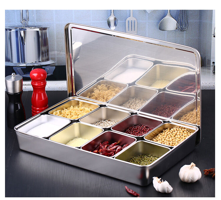Rectangular Commercial Seasoning Jar Sample Box Seasoning Box with Lid ...