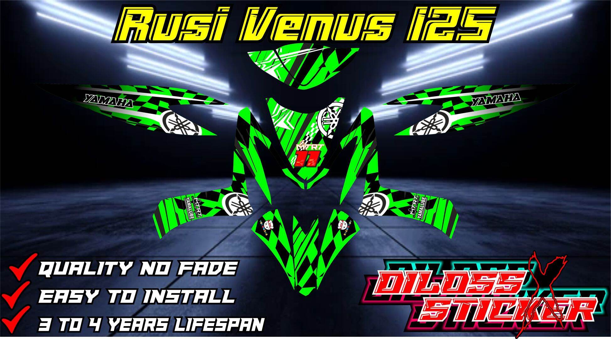 Rusi Venus Full body Decals Sticker | Lazada PH