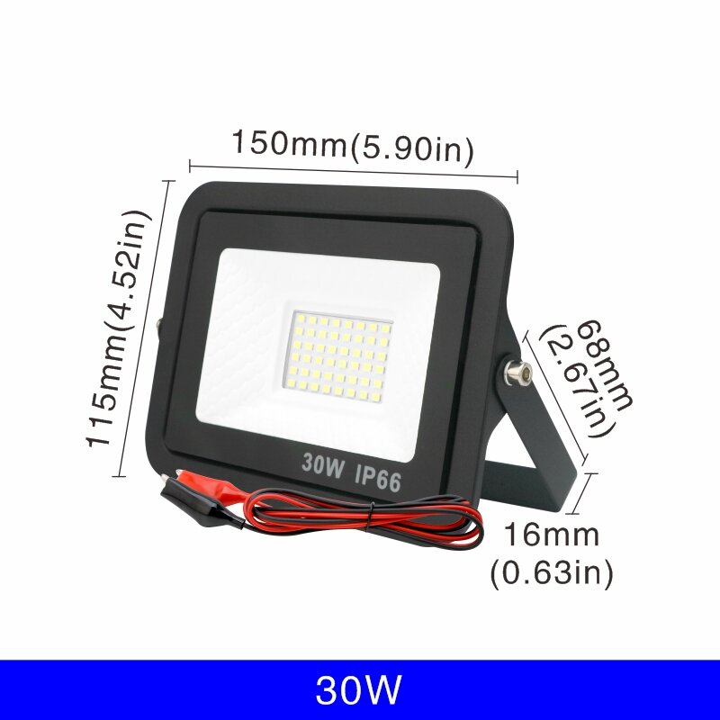DC12V Led Flood Light 20W 30W 50W 100W Outdoor Floodlight Spotlight IP66 Waterproof Light ...