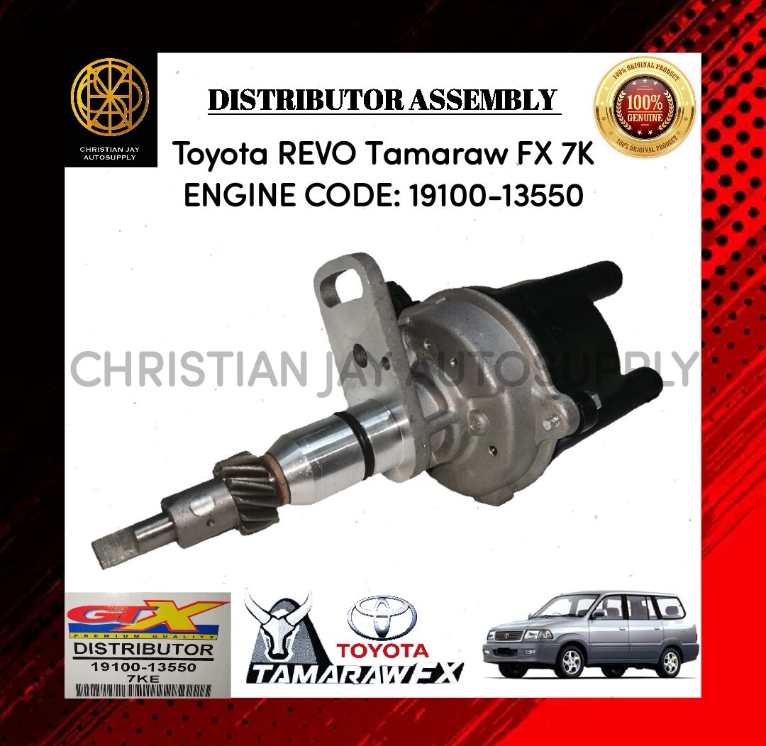 GTX Distributor Assembly Toyota 7KE Revo, Tamaraw FX Engine code: 19100 ...