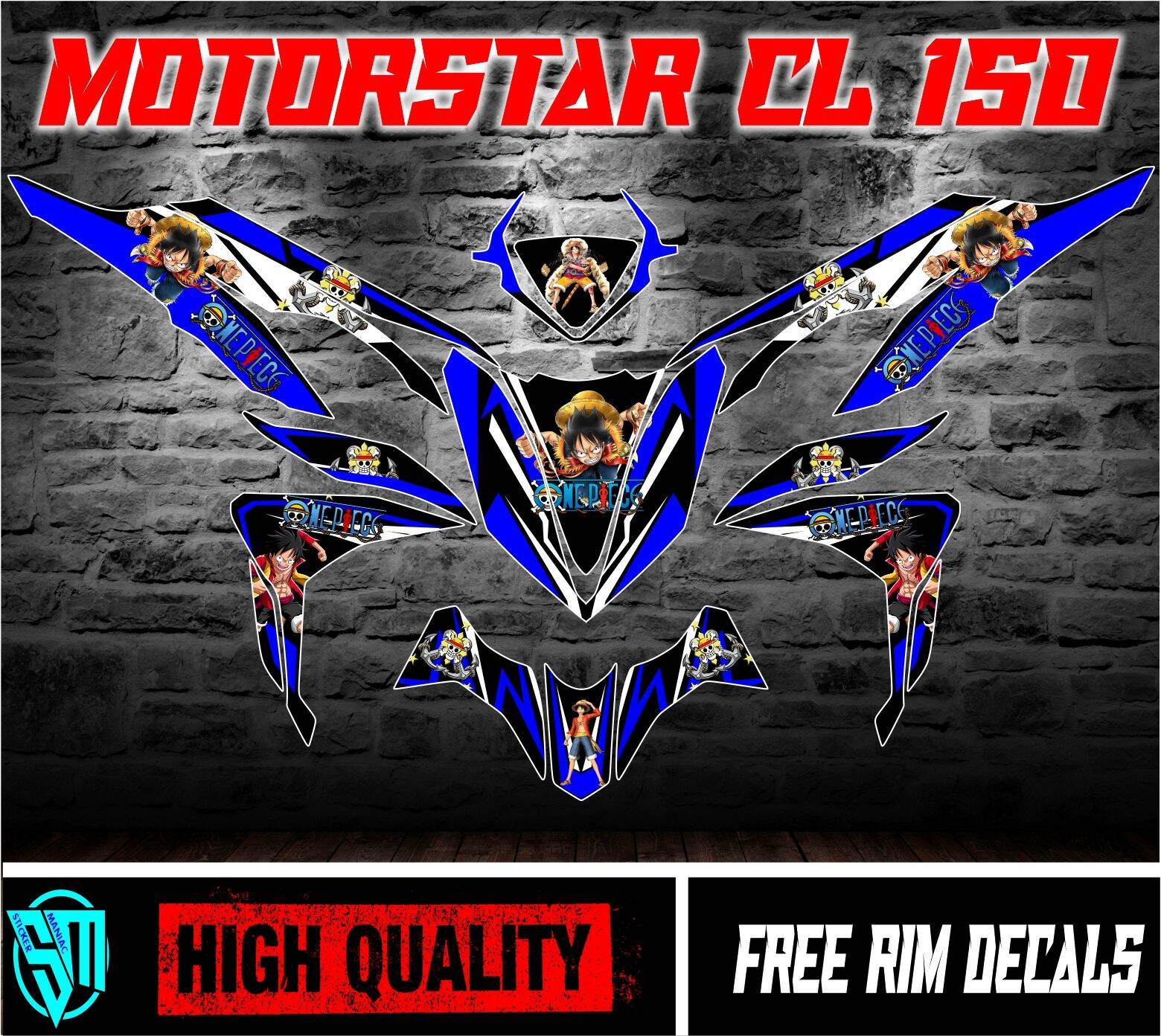 Motorstar CL 150 full body decals, Laminated | Lazada PH