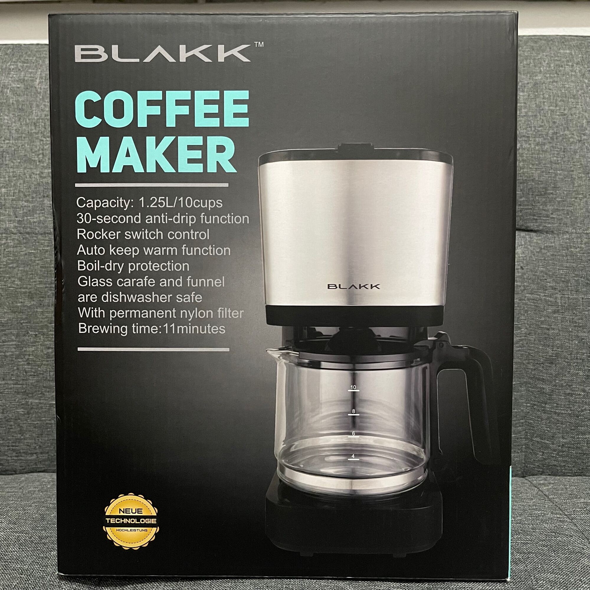 Blakk Coffee Maker 1.25L / 10 cups | Lazada PH