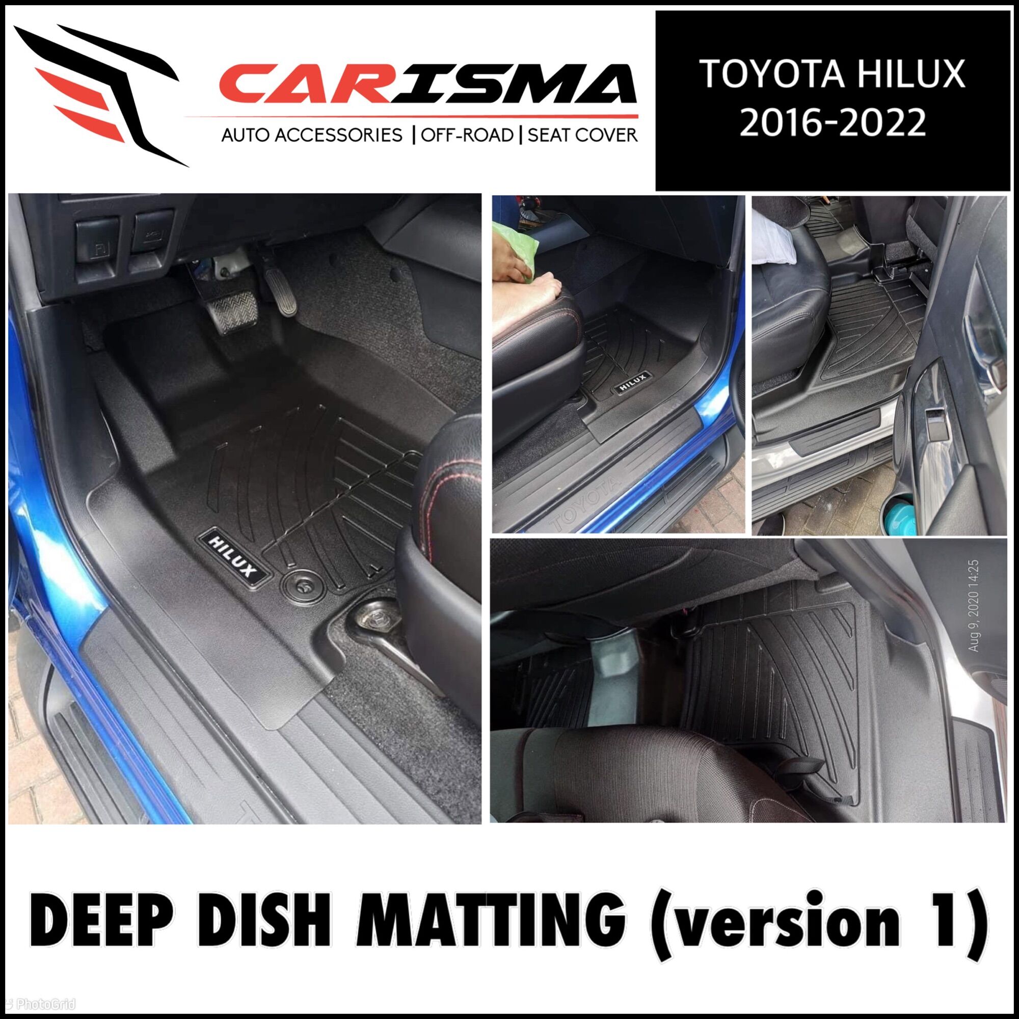 TOYOTA HILUX REVO/CONQUEST 2016-2022 DEEP DISH MATTING (hilux ...