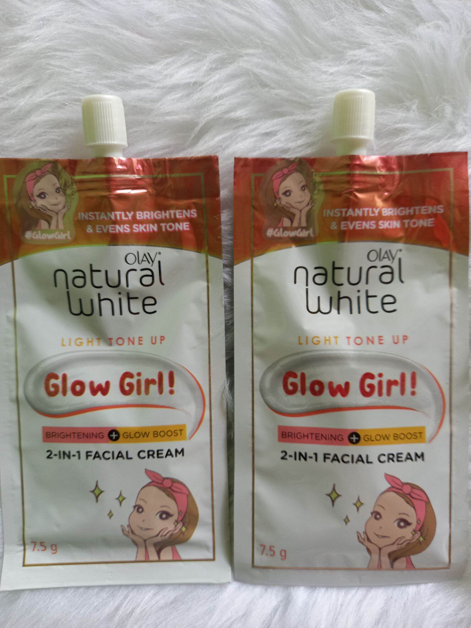 Olay natural white light tone up Glow Girl! Brightening+glow boost 2 in ...