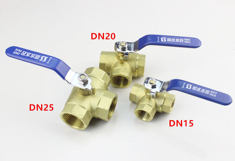Copper L-Type T-Junction Ball Valve 2 Points 3 Points 4 Points 6 Points ...