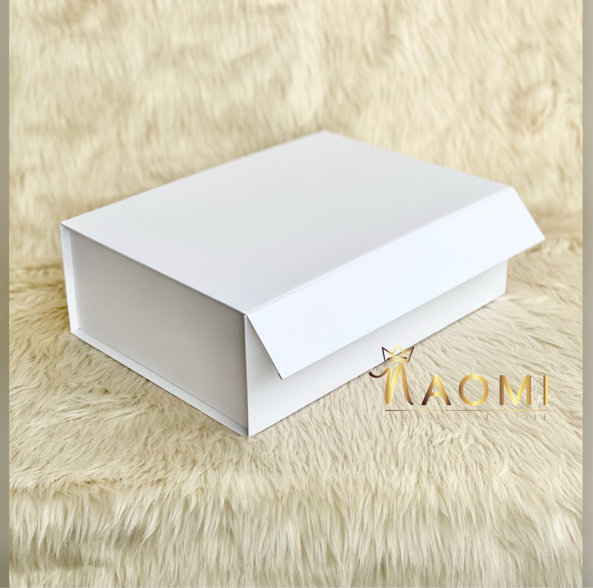 10 boxes (160/pc) Magnetic Gift Box PLAIN WHITE Smooth Sturdy High ...