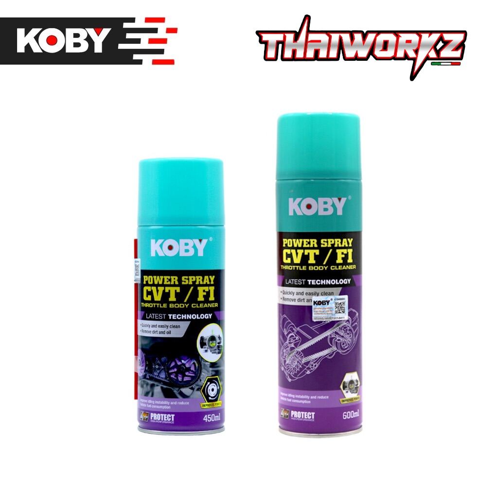 Koby Power Spray CVT/FI Throttle Body Cleaner 450ml / 600ml of xpower ...
