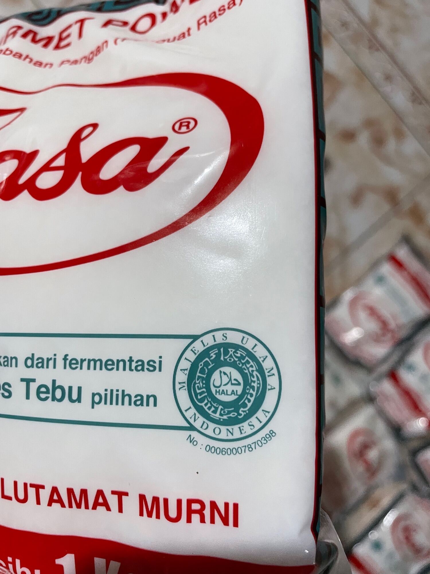 SASA MSG 1 kg /VITCIN HALAL CERTIFIED BY MAJELIS ULAMA INDONESIA | Lazada PH