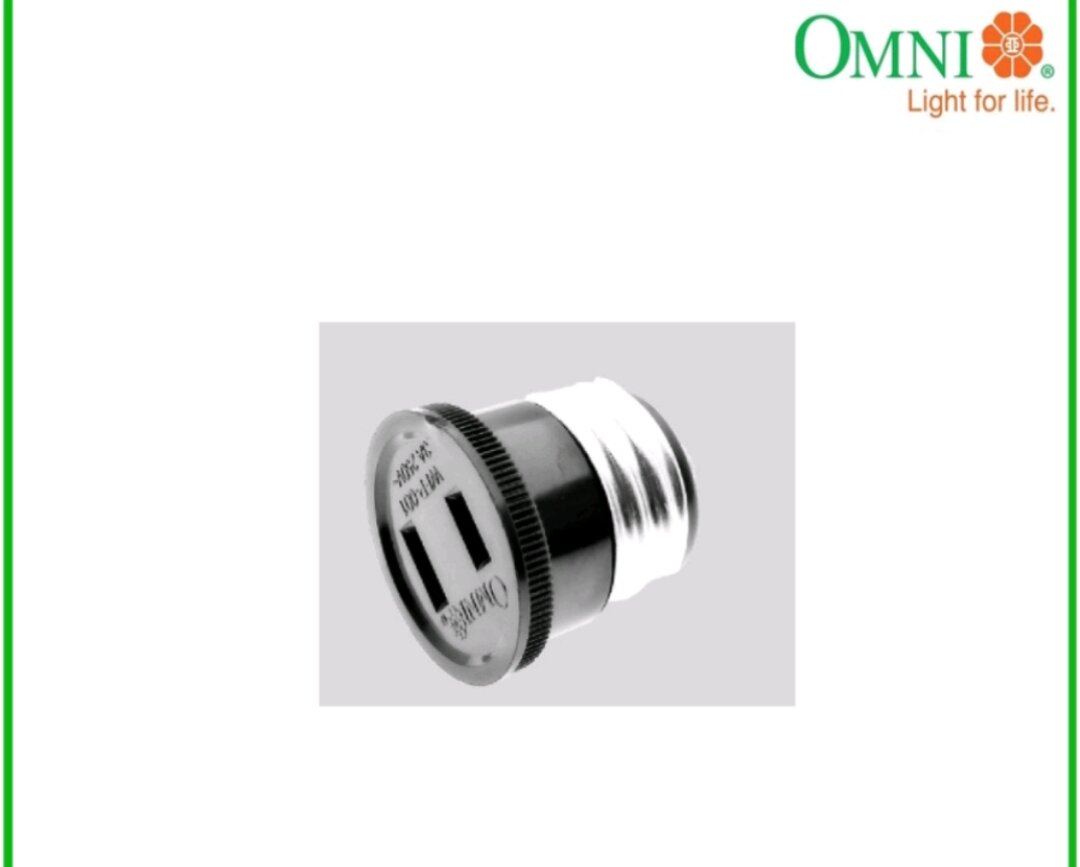 Omni Female Plug 3A , 250V e27 Base to Flat Pin Outlet (WFP - 001 ...