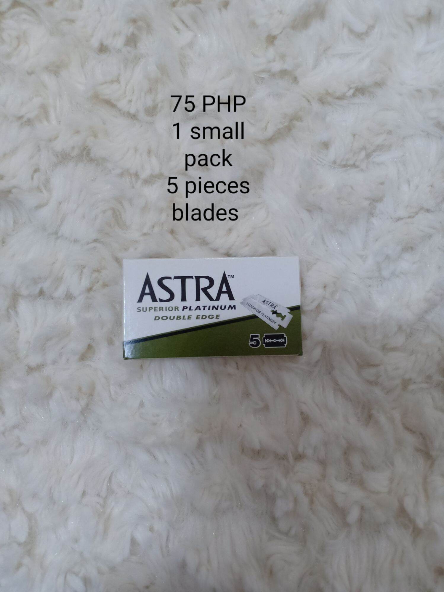 1 pack of Astra premium shaving blades 5 pieces blades
