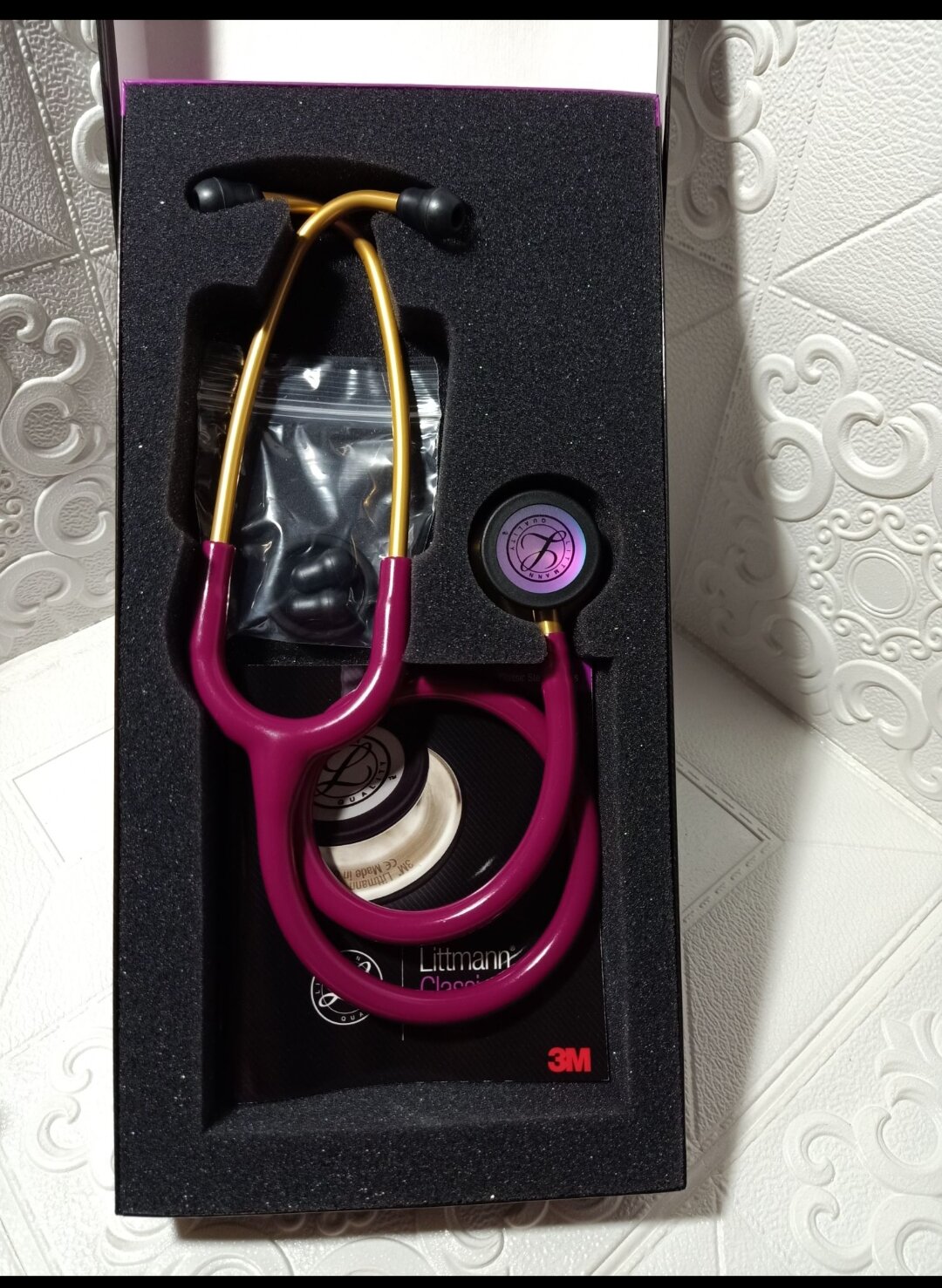 3m Littmann Classic III Stethoscope Raspberry Tube Rainbow Finish ...