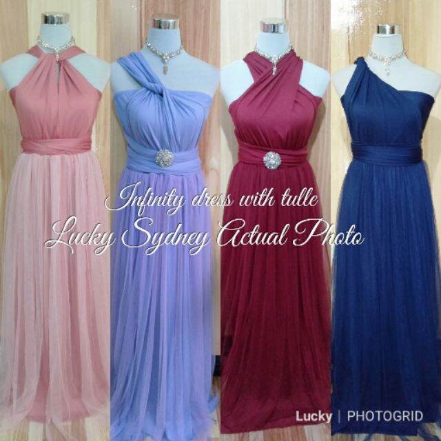 Infinity Dress with Tulle with Attached Tube | Lazada PH