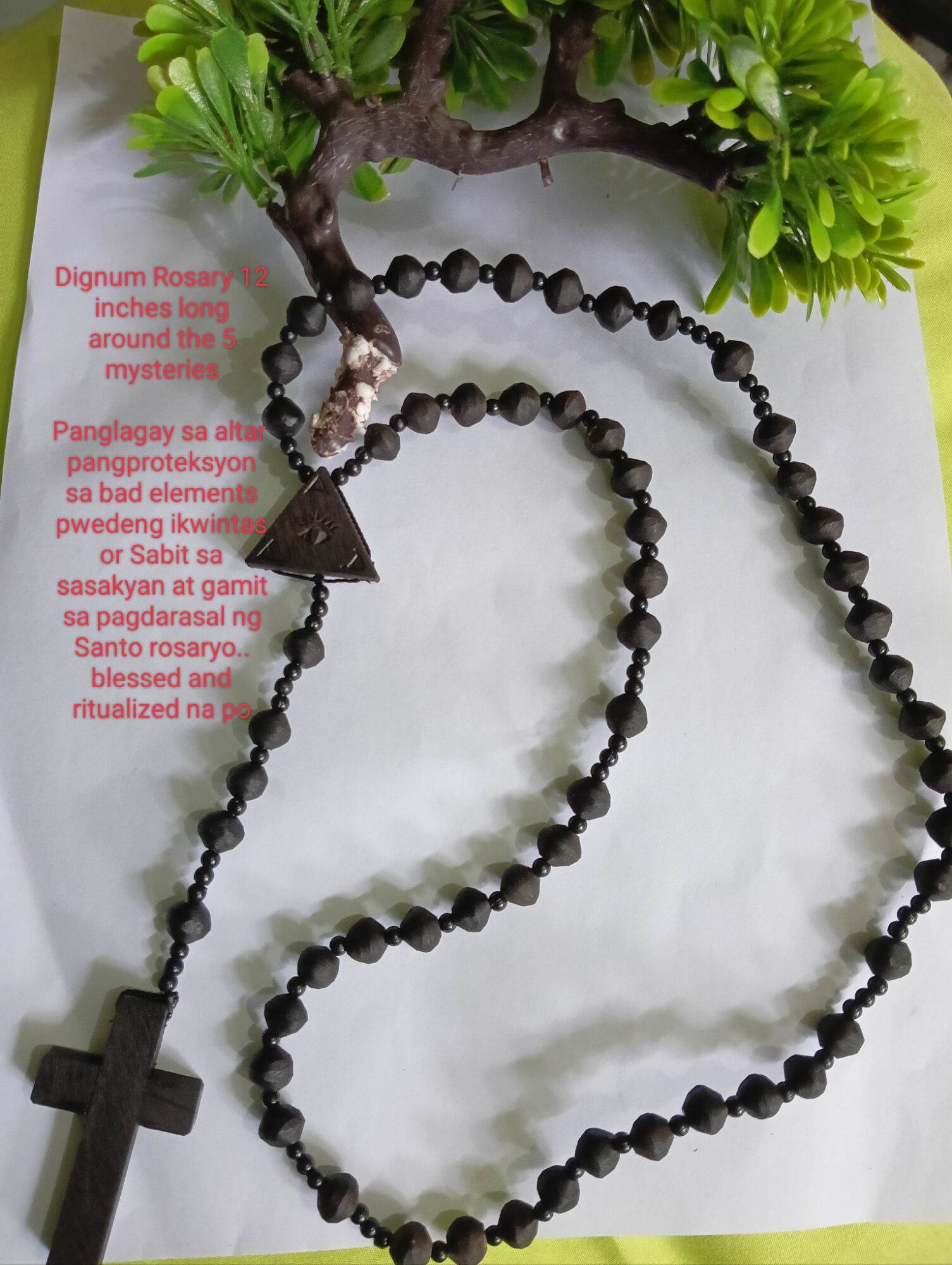 Dignum Rosary 12 inches blessed and ritualized | Lazada PH